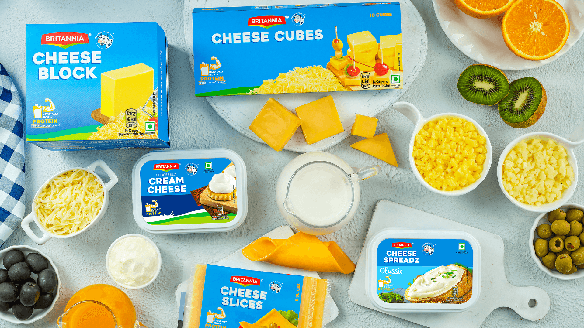 Cheese Cubes & Cheese Blocks by Britannia Dairy Products
