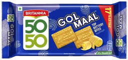 Britannia 50-50 Biscuits Sweet and Salty Delight