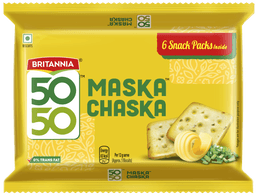 Britannia 50-50 Biscuits Sweet and Salty Delight